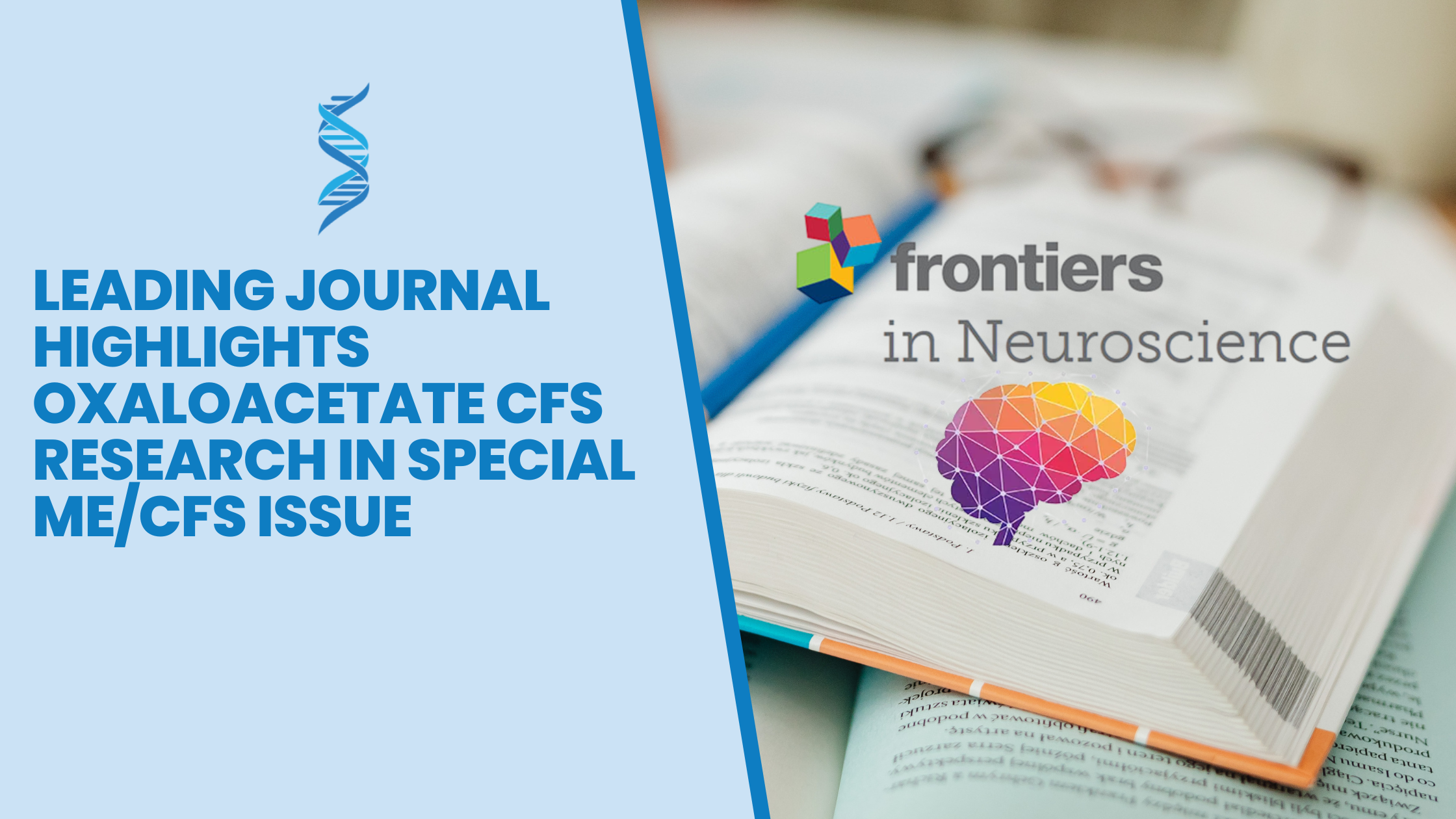 Leading Journal Highlights Oxaloacetate CFS research in Special ME/CFS